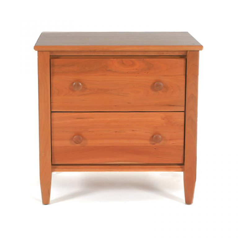 Shaker Cherry 2 Drawer Nightstand – Foliot Furniture